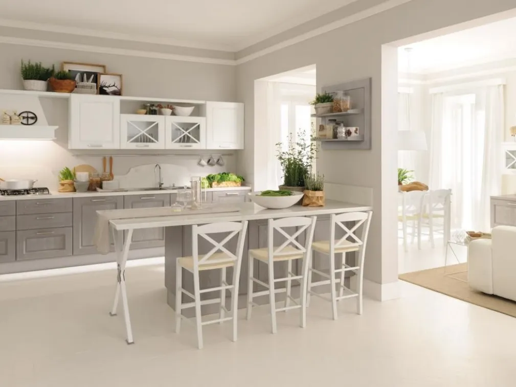 Cucina Classica con penisola Agnese 02 di Lube